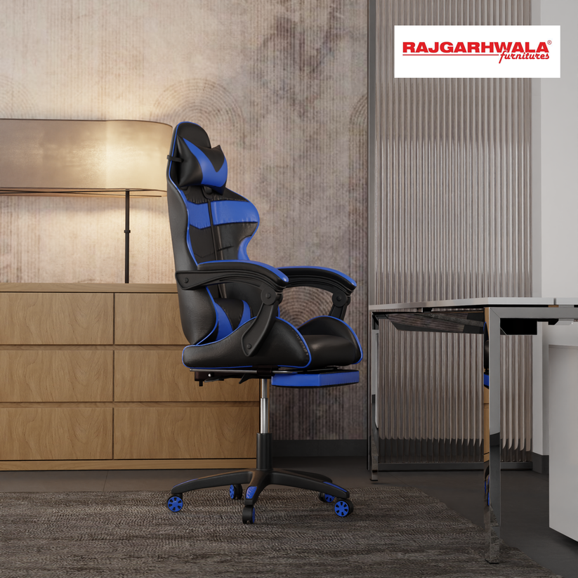 Rajgarhwala Titan Ergonomic Gaming Chair (Blue) – Rajgarhwala Furniture